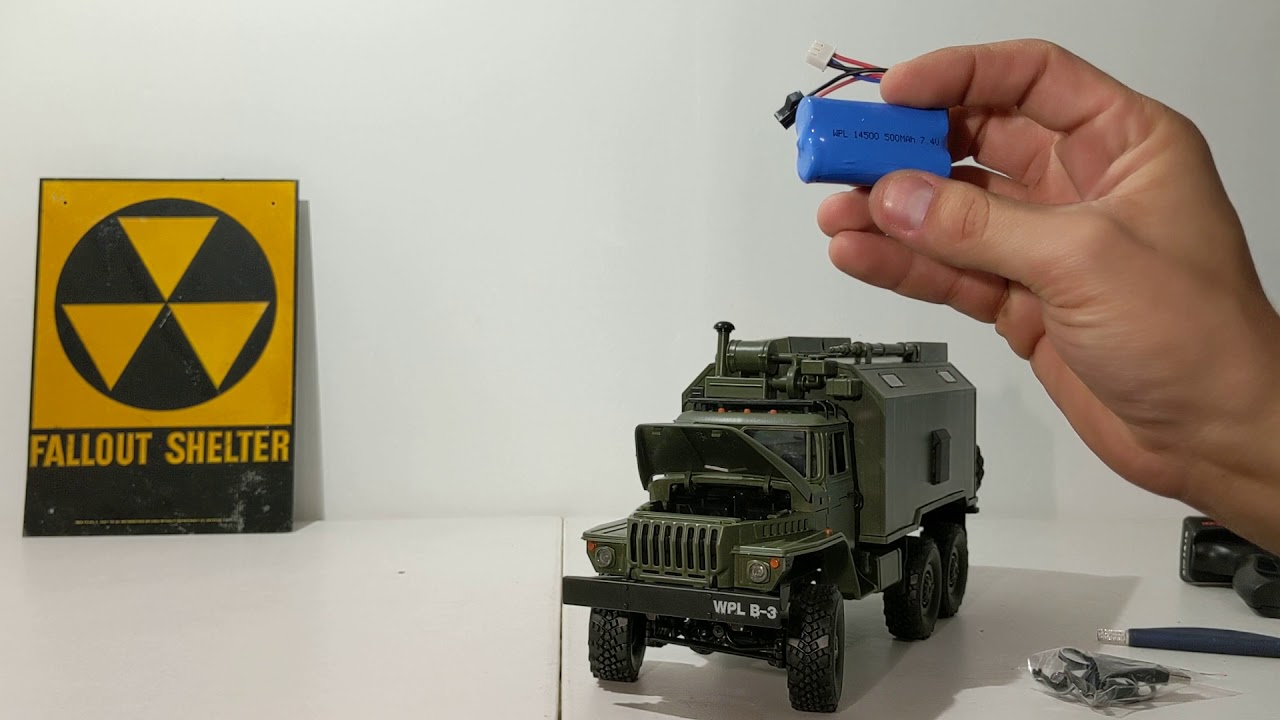 Rtr 1/16 WPL B-36 6x6 ural communication's truck unboxing video - YouTube