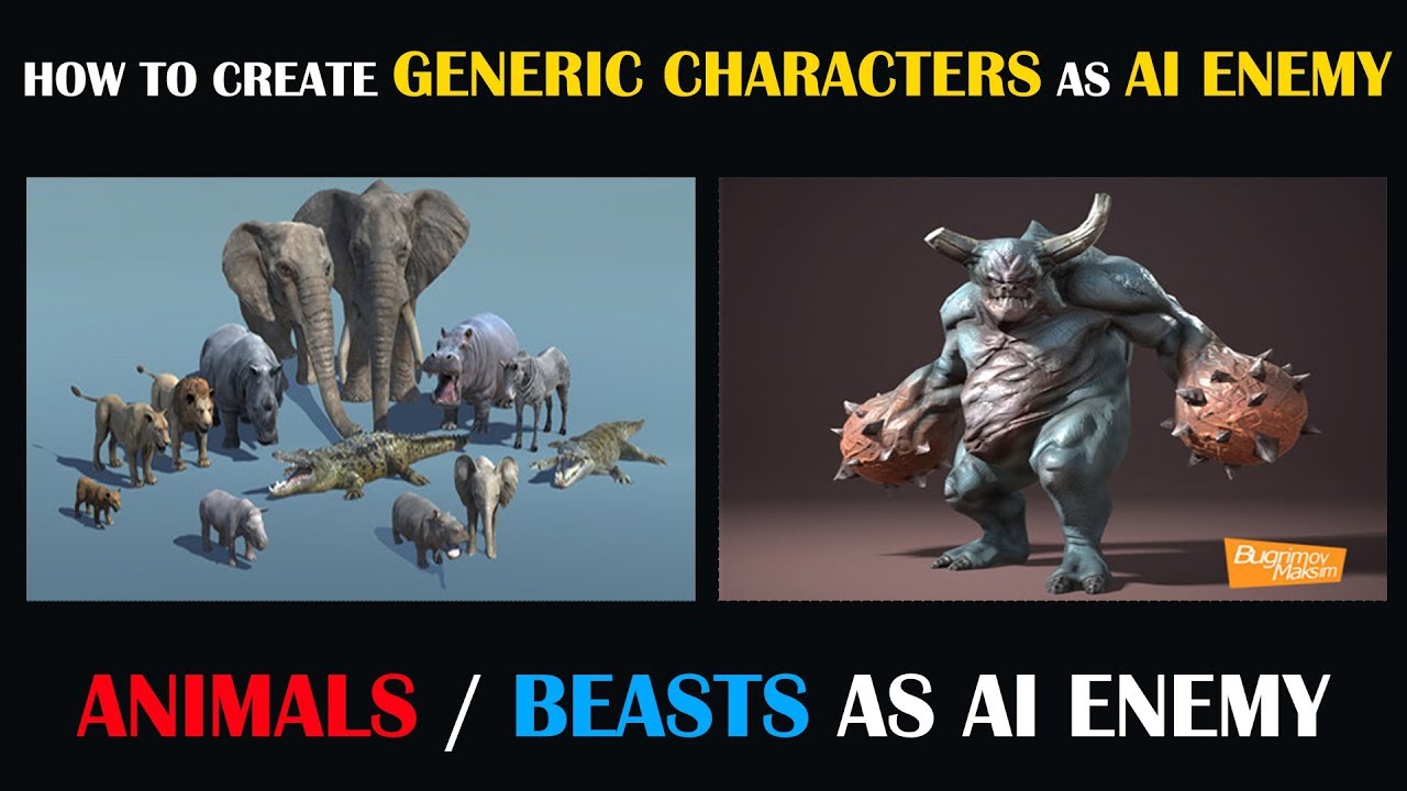 How To Create Generic Enemy Such As Animal Or Beast With Generic Animations With Invector Unity how-to-create-generic-enemy-such-as-animal-or-beast-with-generic-animations-with-invector-unity