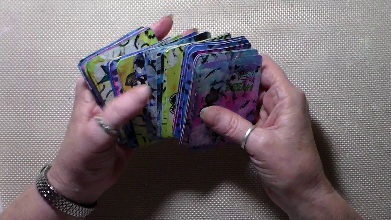 ATCs from a old worn out deck of cards- In the Memory Of my Grandma ...