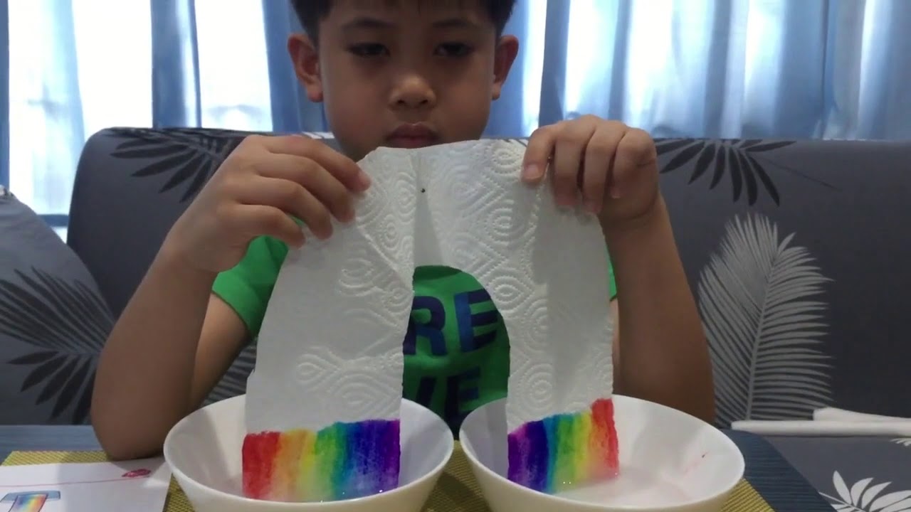 growing a rainbow experiment - YouTube