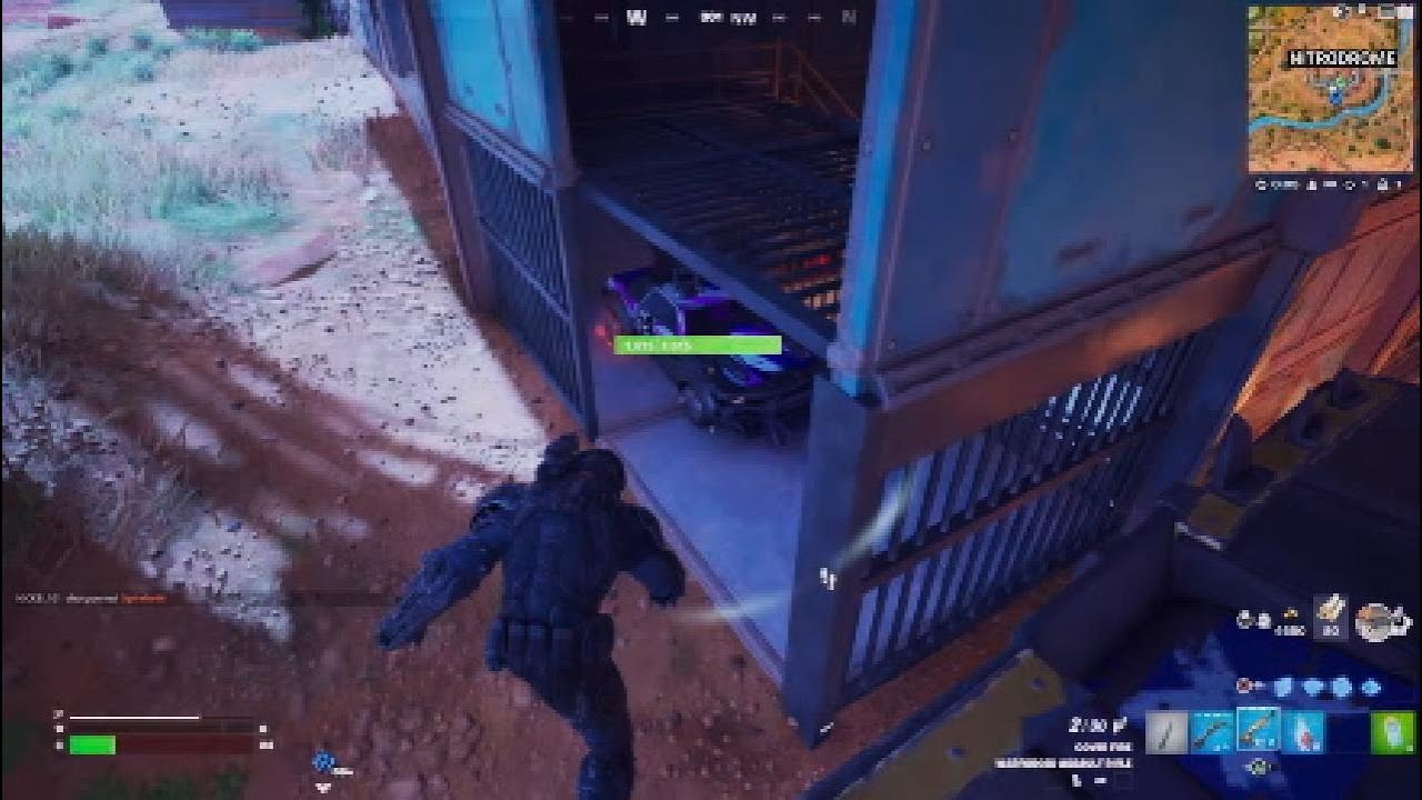 Fortnite how to get a invincible car - YouTube