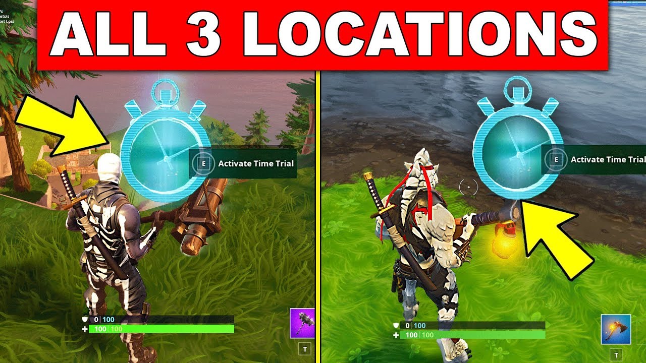 "Complete Timed Trials" – ALL 3 LOCATIONS WEEK 3 CHALLENGES FORTNITE ...