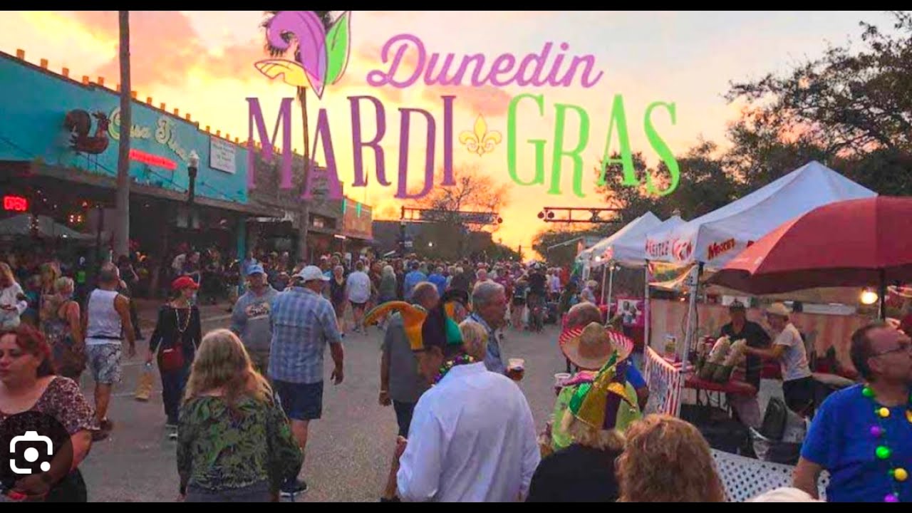 DUNED in DUNEDIN FLORIDA 2025 -MARDI GRAS Floats- Music -Party Parade ...