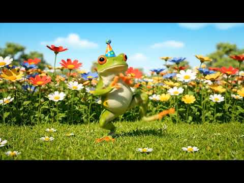 ✨ Kurbağanın Neşeli Dansı 🐸💃 | Çocuklar İçin Eğlenceli Kısa Video 🎶