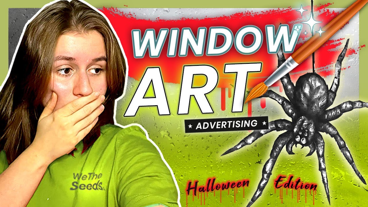 SPOOKY! Halloween Window Art Advertising For Estate Agencies In London ...