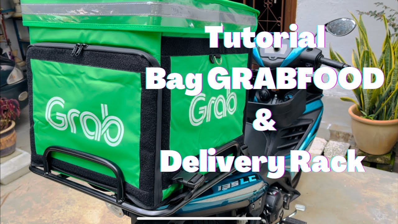 GRABFOOD | Pasang Bag & Delivery Rack - YouTube