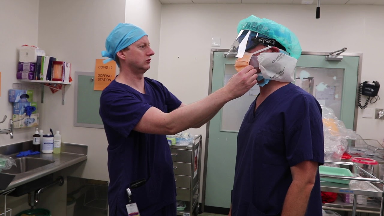 HALO PAPR use in COVID-19 intubation - YouTube