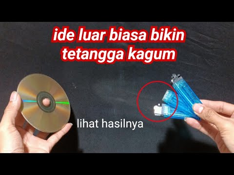 kurangi membuang limbah plastik‼️ lihat ide kreatif luar biasa dari CD dan korek gas jadi alat keren