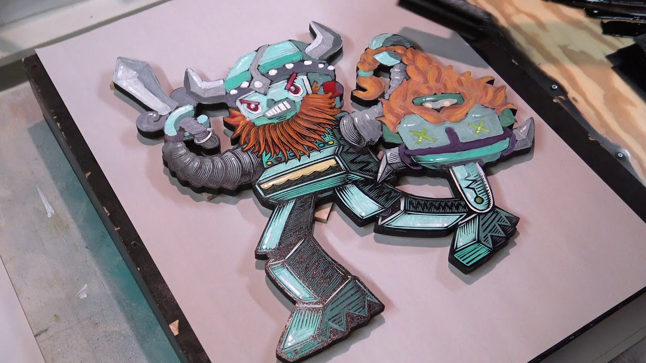 Viking Robot Inking - YouTube