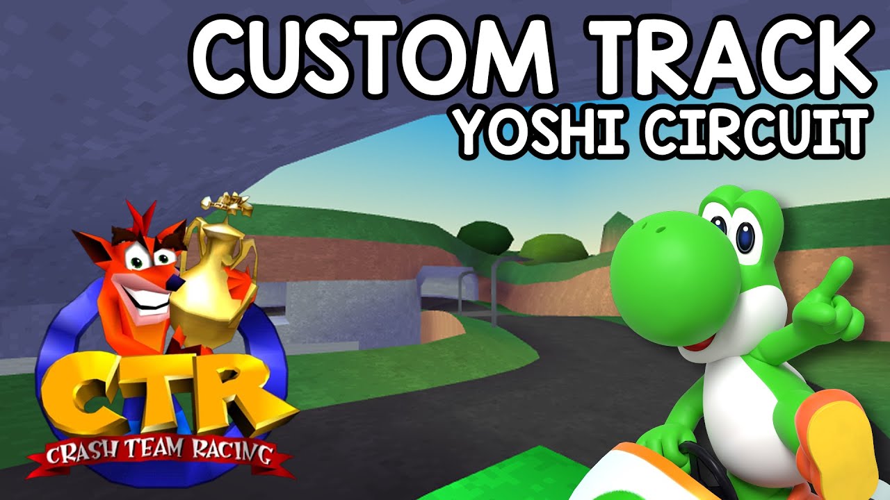 CTR 1999 Custom Track - Yoshi Circuit (Mario Kart) - YouTube