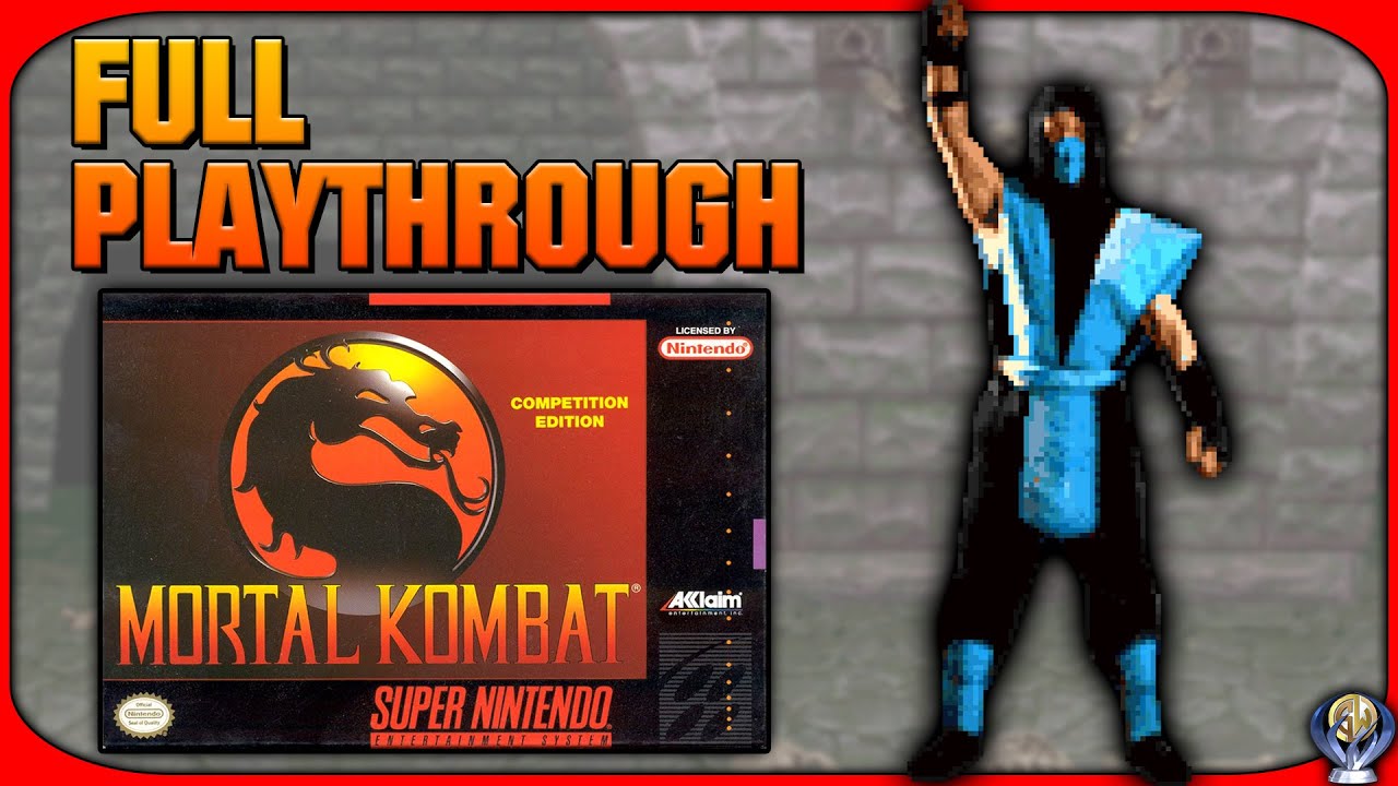 Mortal Kombat (SNES) | Sub-Zero Full Playthrough - YouTube