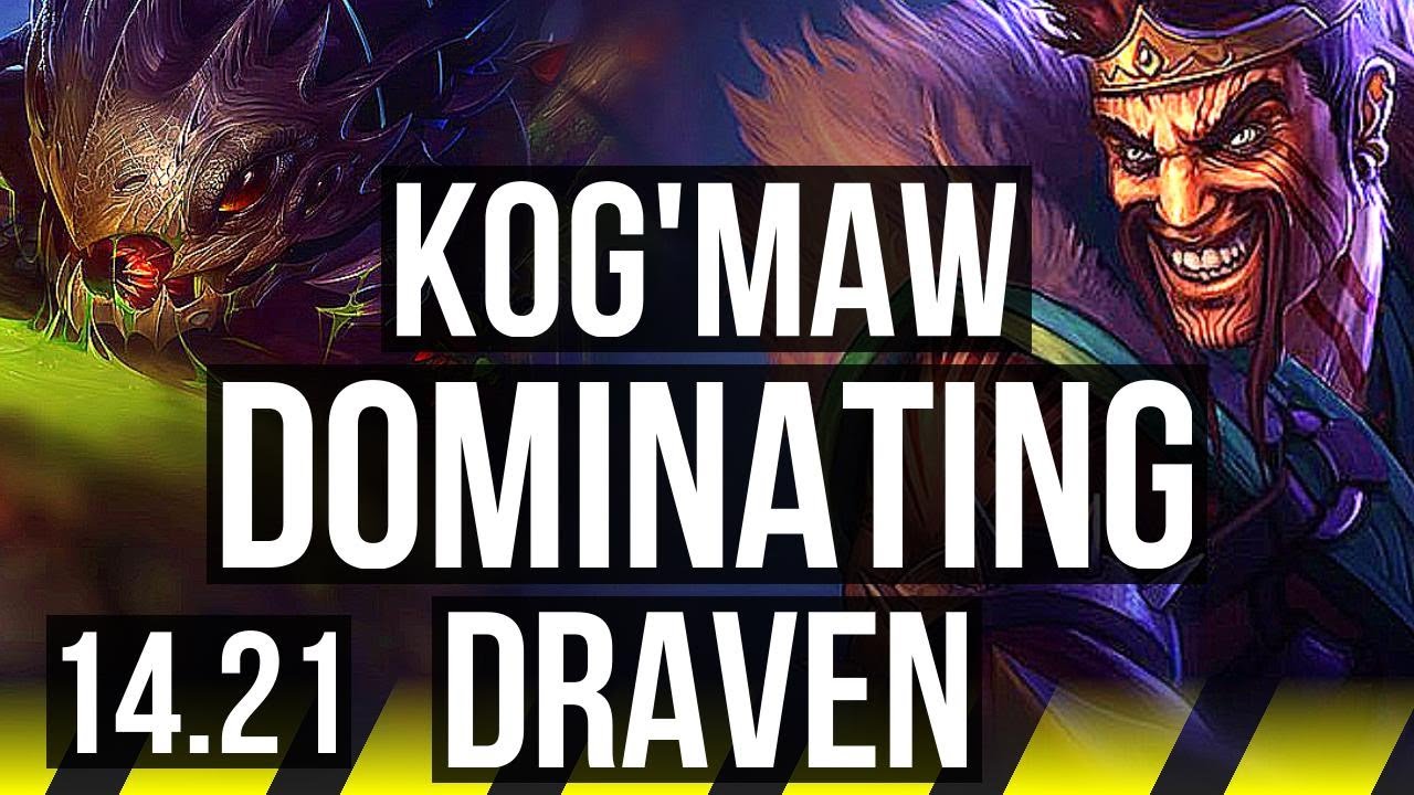 KOG'MAW & Hwei vs DRAVEN & Ashe (ADC) | 9/1/4, Dominating | KR Diamond ...