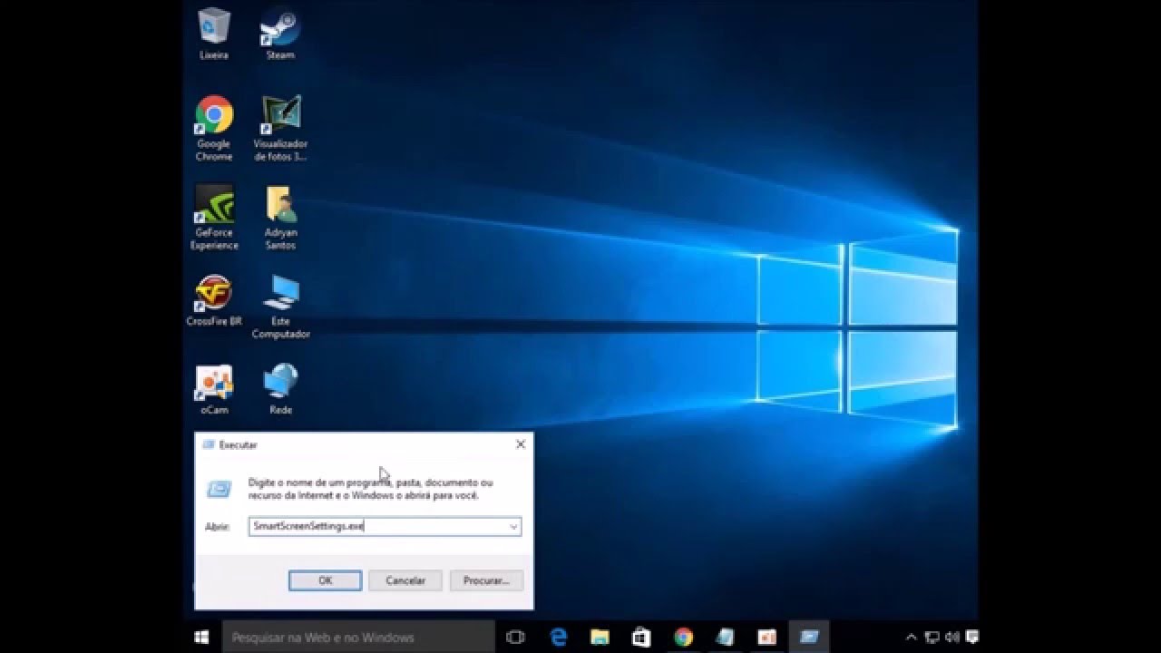 Como desativar o Smartscreen no Windows 10 - YouTube