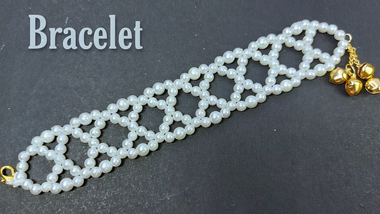 BEAUTIFUL PEARL BEADED BRACELET/Easy Handmade Bracelet/DIY HOMEMADE ...