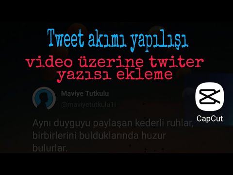 Video Üzerine Ekran Görüntüsünü Ekleme (Twitter Yazısı Ekleme) 2022