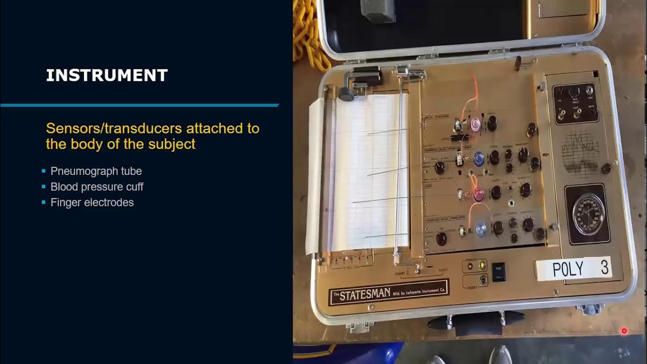 Parts of Polygraph Instrument and Polygraph Examination - YouTube