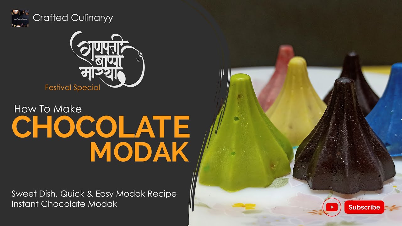How to make chocolate modak | Quick & Easy homemade modak | Ganesh ...