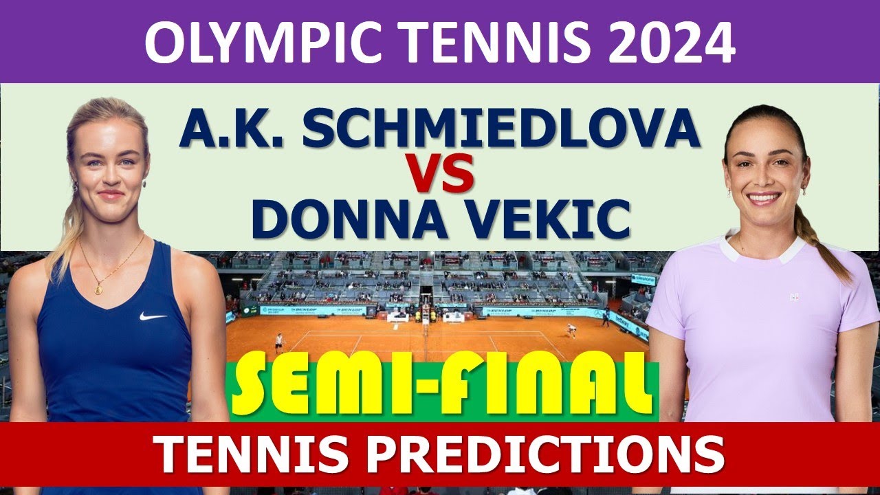 A. K. Schmiedlova vs Donna Vekic | Olympic tennis 2024 - YouTube