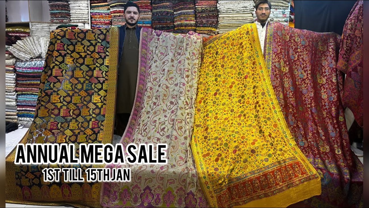 Flat 4500 discount | pure kimkhwab BANARSI Shawls | annual Mega Sale ...