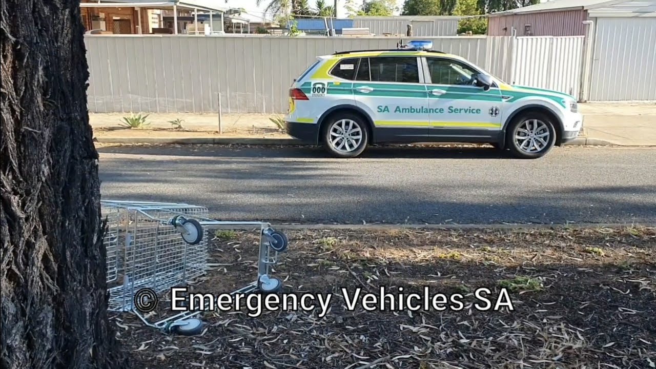 SA Ambulance Volkswagen Tiguan sprint car and SA MFS Scania fire trucks ...