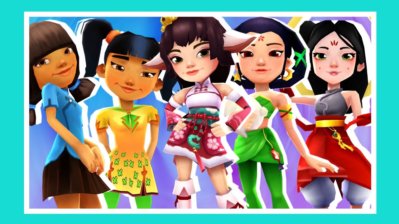 Exclusive Chinese Girls | Subway Surfers Chinese Version | Part 2 - YouTube
