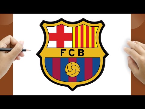 FC Barcelona Logo zeichnen lernen 🎨 Schritt-für-Schritt Anleitung für Anfänger!