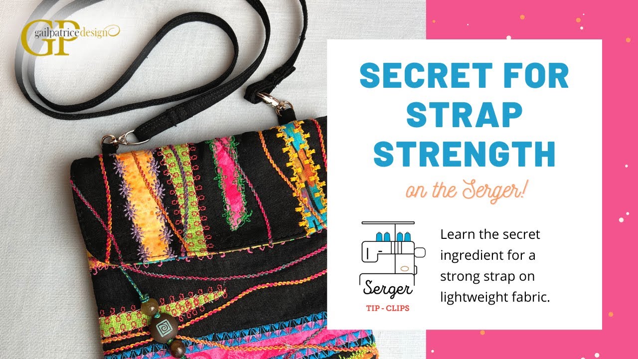 Secret for Strap Strength #Serger #SergerHowTo - YouTube