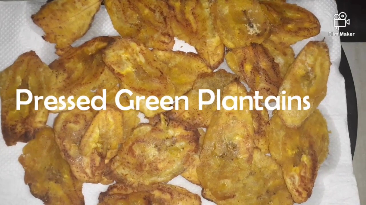 How to make Pressed Green Plantains - YouTube