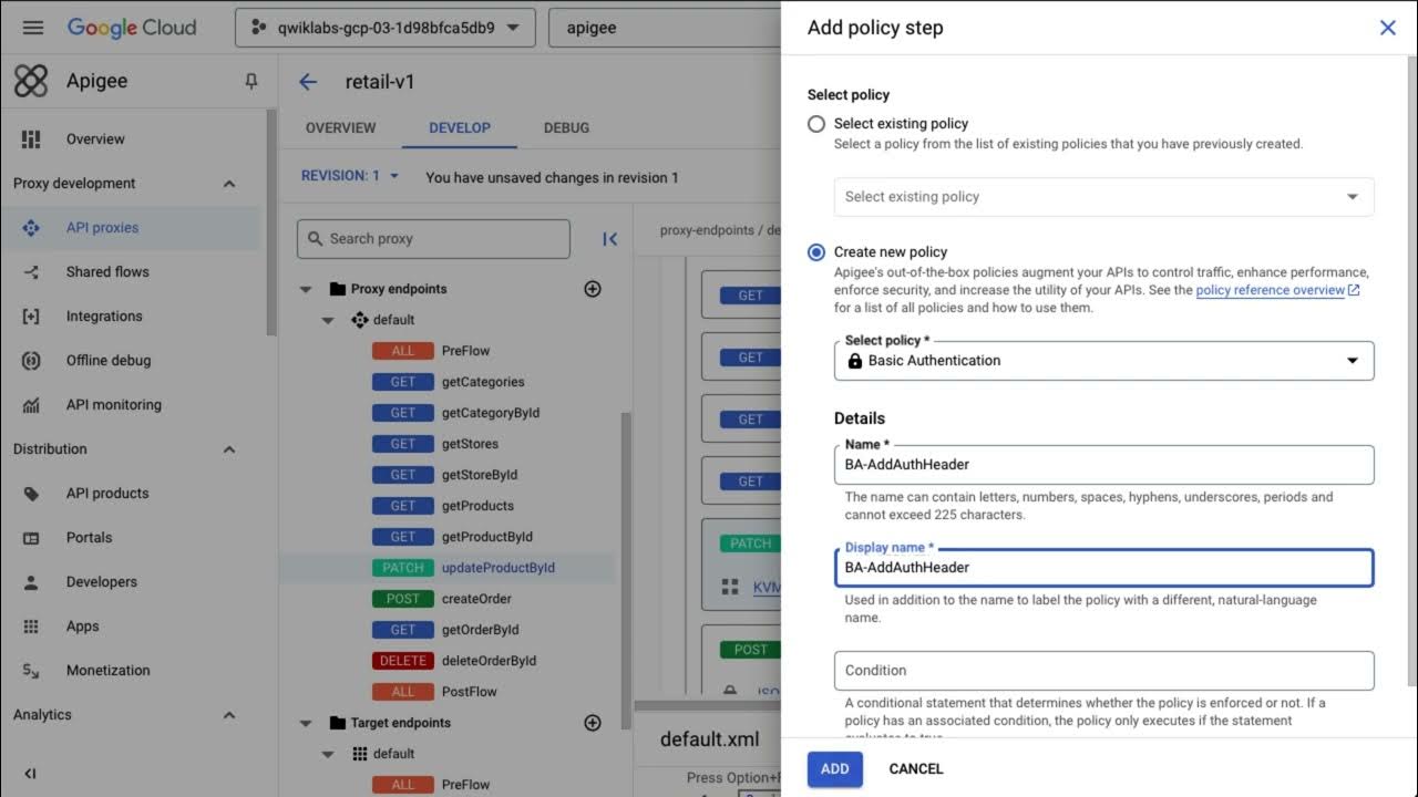 Developing APIs with Apigee v3.0 Lab 6: Protecting Against Internal Threats 20241021 - YouTube
