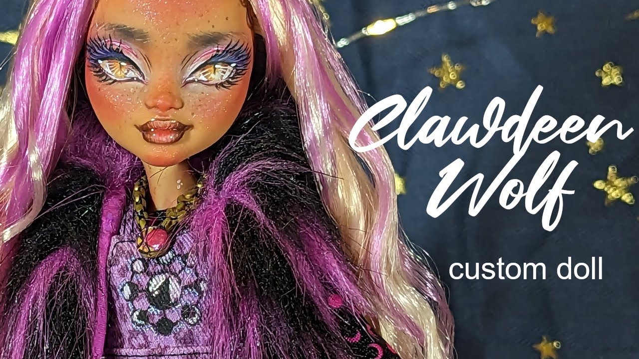 Repainting and Rerooting G3 Clawdeen - Art Doll Video - YouTube