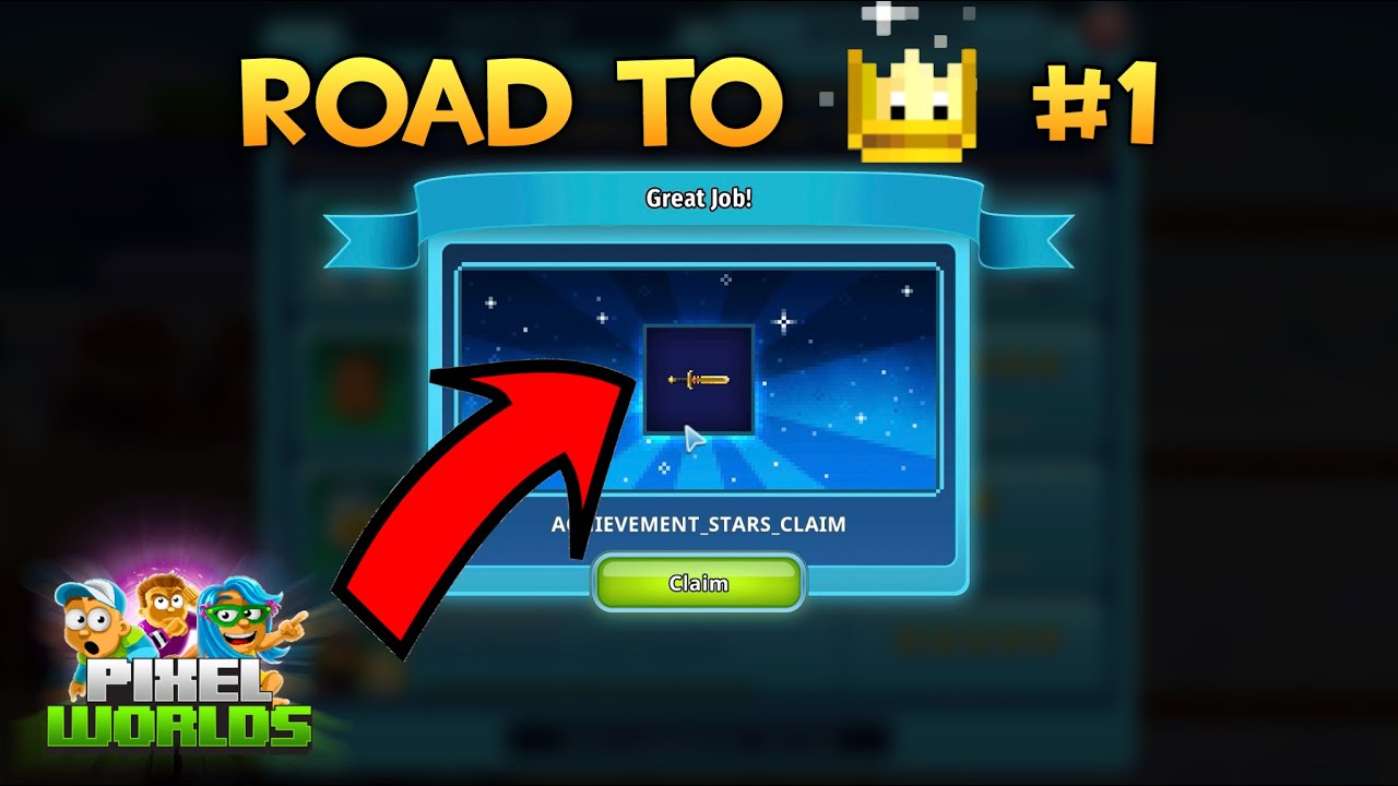 ROAD TO CROWNIE #1: Getting Golden Claymore! | Pixel Worlds - YouTube