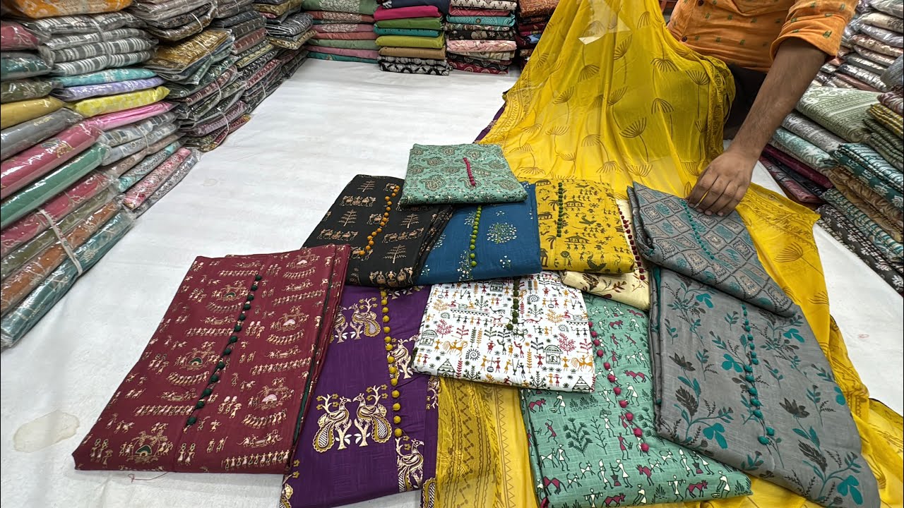 Chickpet Wholesale Unstitched Dress Materials | Best Salwar Fabrics ...