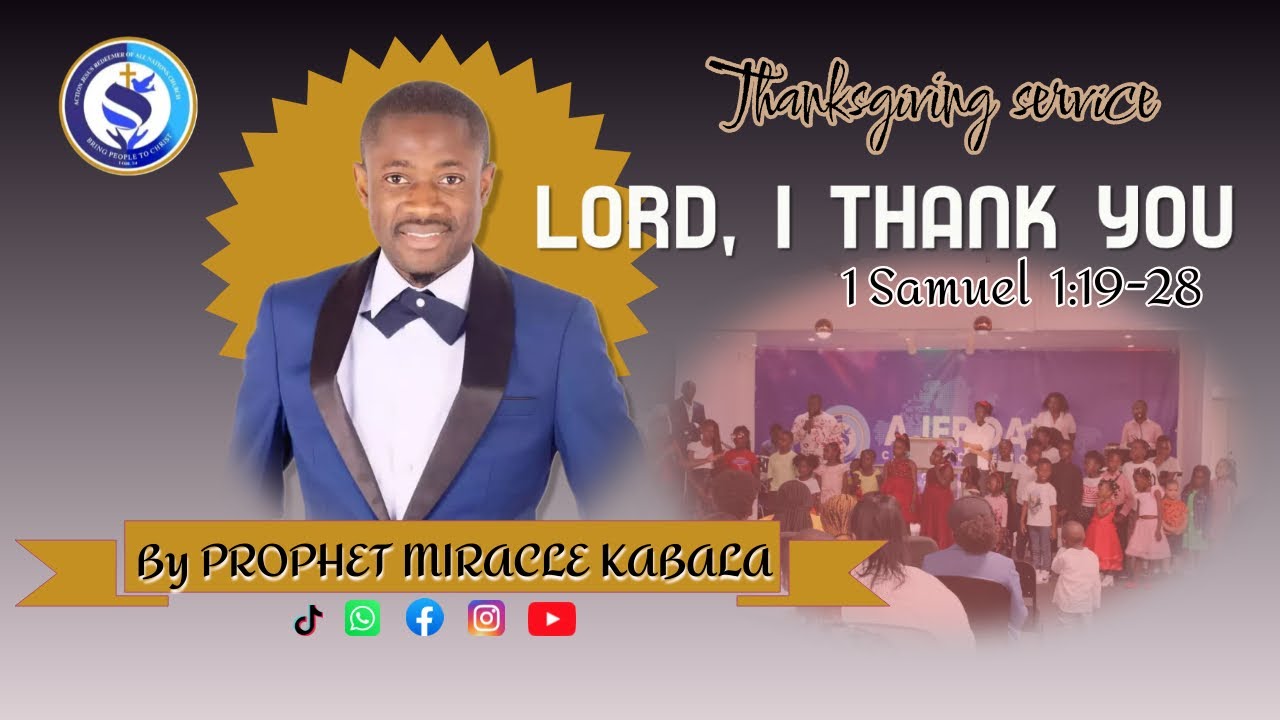 LORD, I THANK YOU BY PROPHET MIRACLE - YouTube