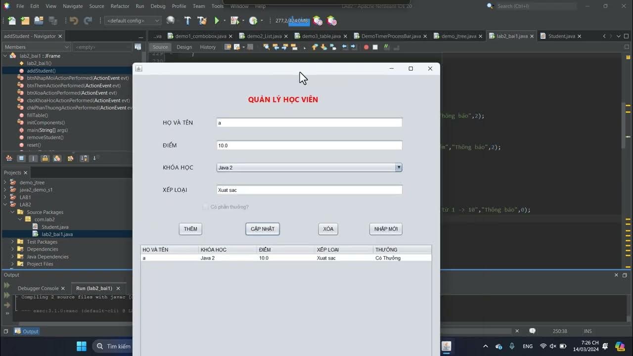 LAB 2 - JAVA 2 - PC08382 - YouTube