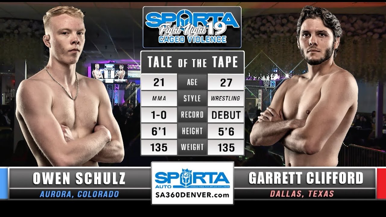 Fight Night 19: OWEN SCHULZ VS GARRETT CLIFFORD - YouTube