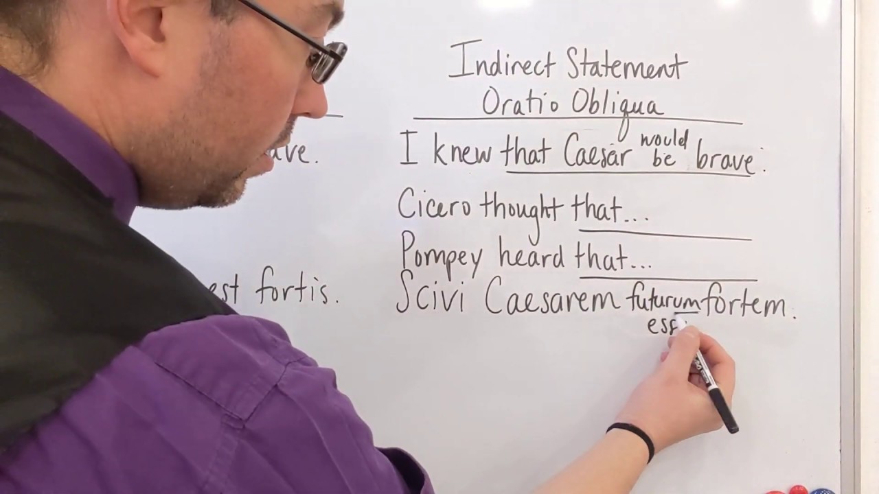The Ins and Outs of Latin Indirect Statement - YouTube