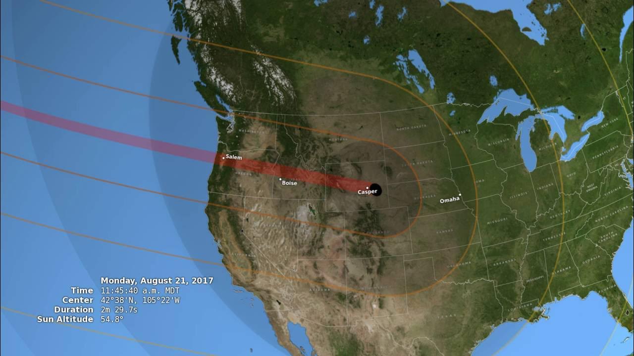 2017 Total Solar Eclipse in the U.S. - YouTube