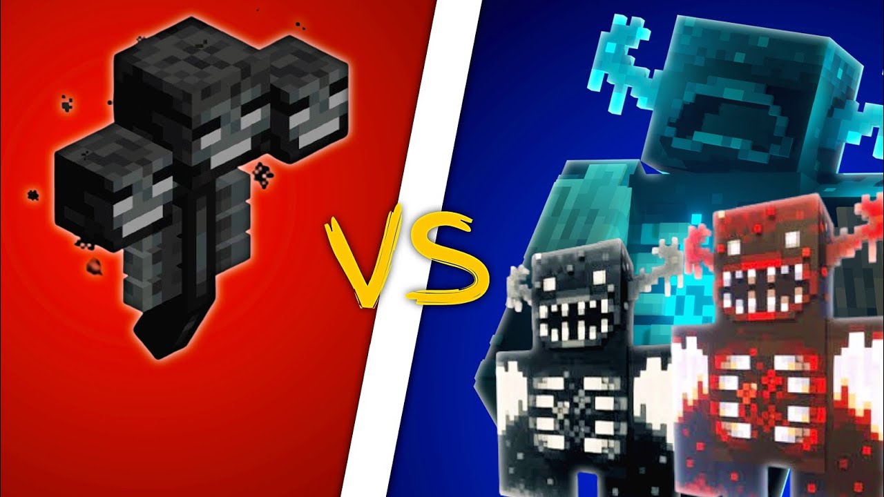 Wither vs Warden Minecraft | Minecraft mob battle gameplay #2 ...