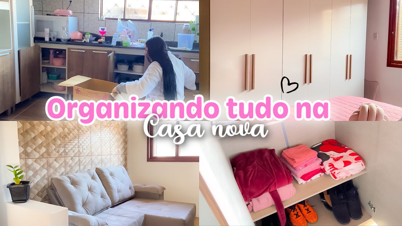 ORGANIZANDO TUDO NA CASA NOVA 😍 + OS MÓVEIS NOVOS CHEGARAM! - YouTube