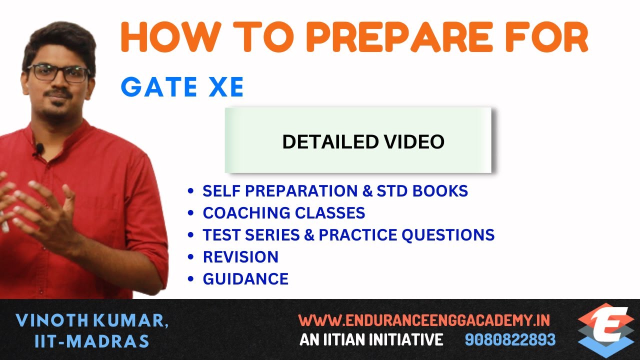 How to Prepare for GATE XE (Engineering Science) ? | GATE 2024, 2025 ...