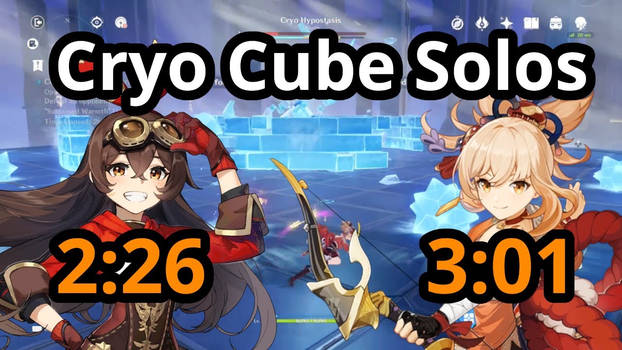 3.2 Event Cryo Cube Solos: C0R1 Yoimiya 3:01; C6R4 Amber 2:26 (Extreme ...