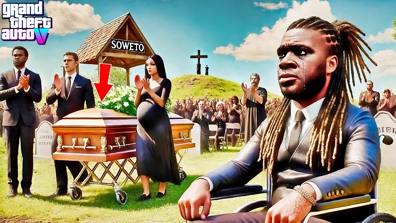 😢💔Franklin's African Cousin's Funeral In Soweto South Africa-GTA 5 Real ...