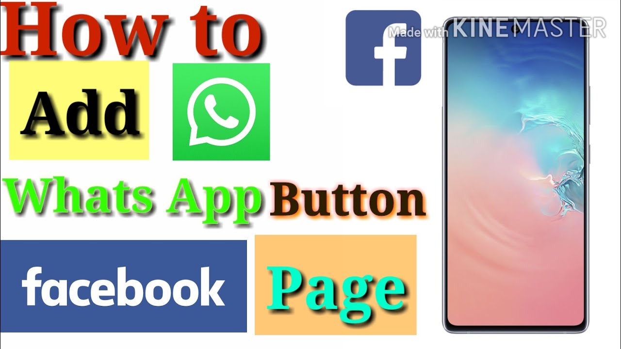 How to Add Whats App Button On Facebook Page - YouTube