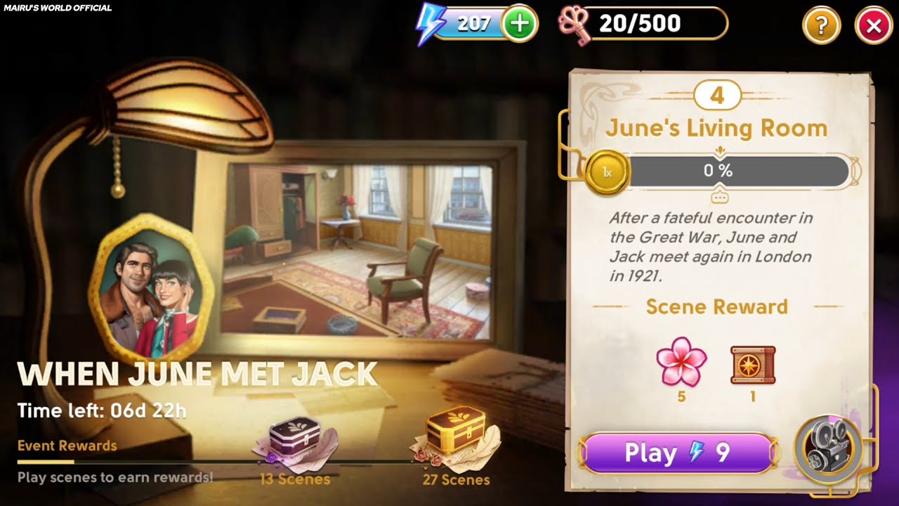 June's Journey Secrets 6r Scene 4 June's Living Room Word Mode 4K - YouTube