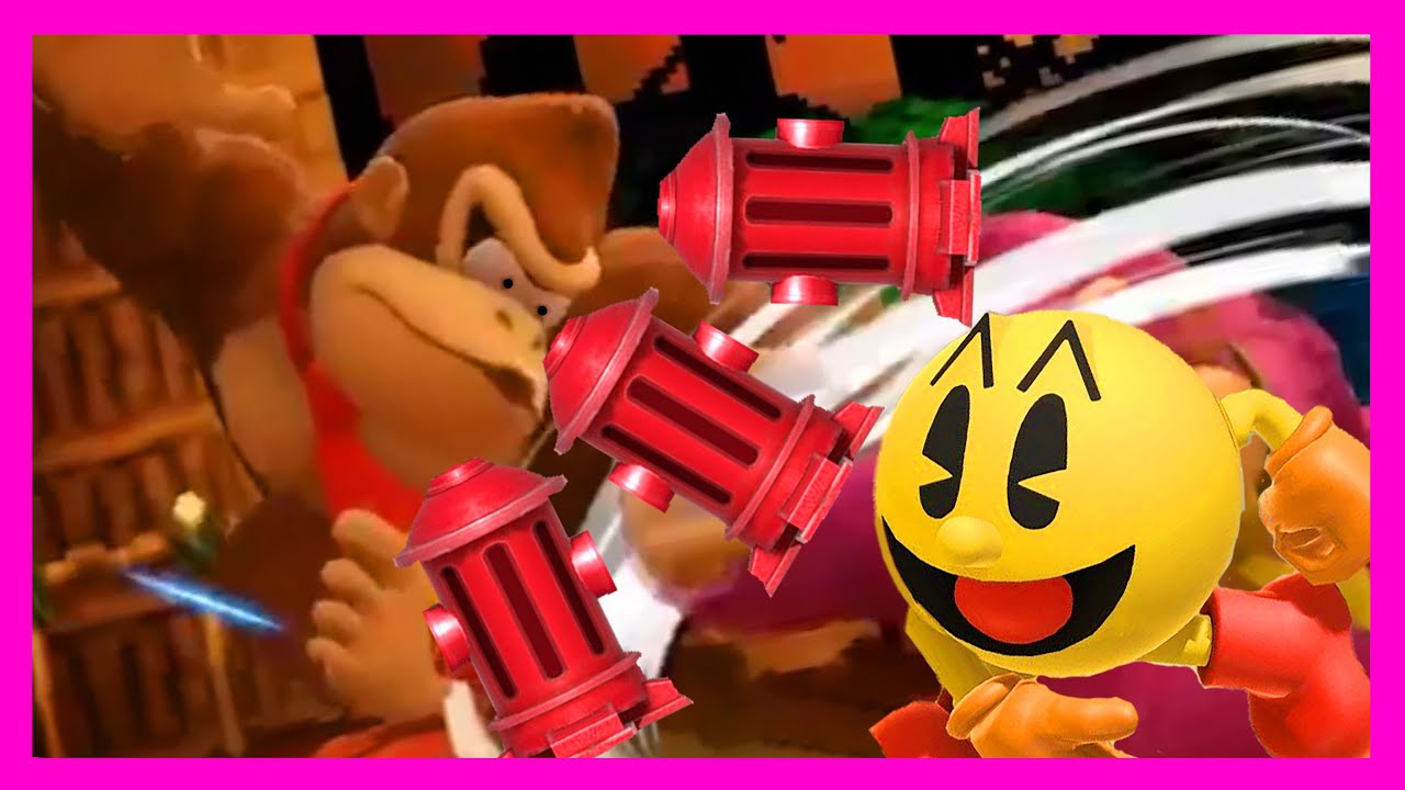 Smash Ultimate but Pac-Man is nothing without his fire hydrants - YouTube