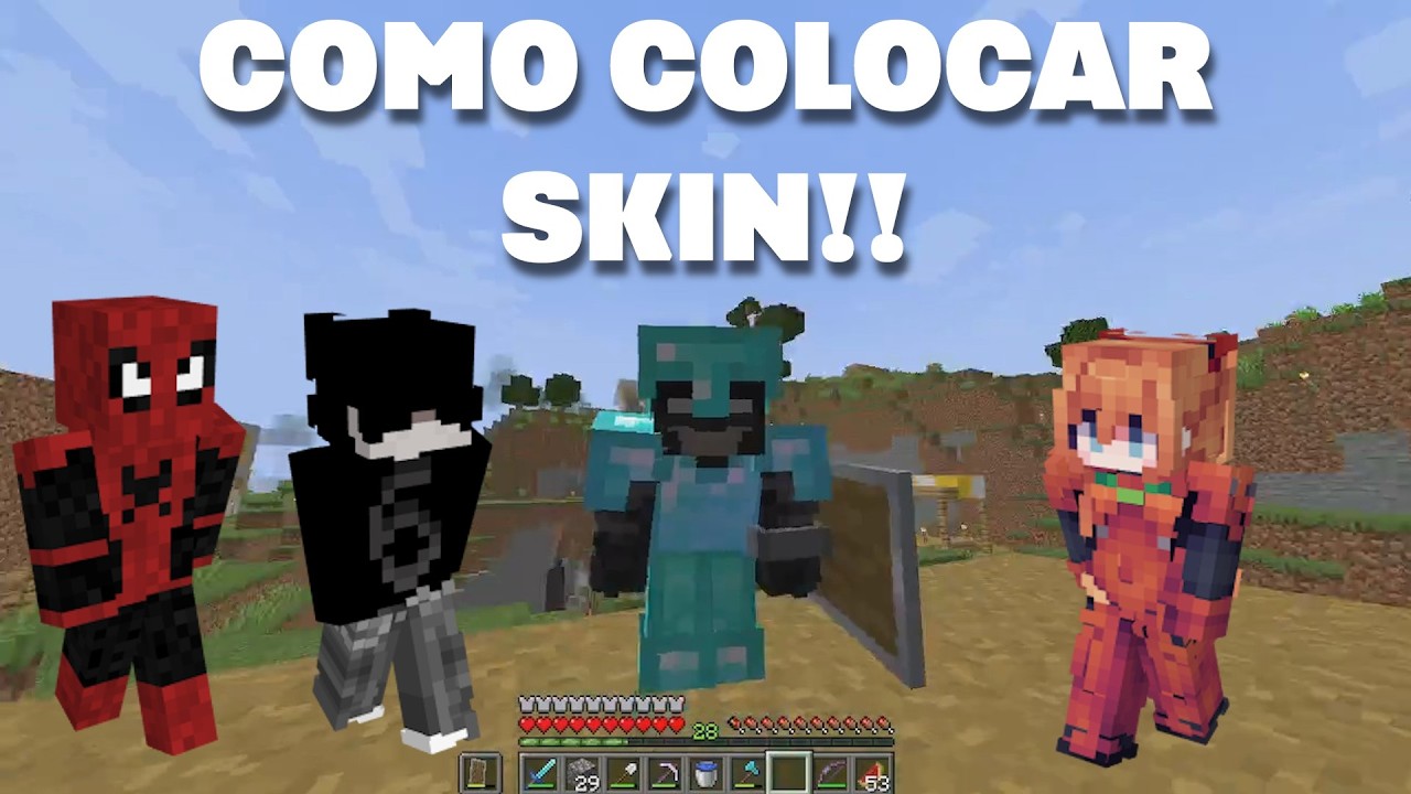 COMO USAR SUA SKIN NO ATERNOS (SERVIDOR) - TUTORIAL - YouTube