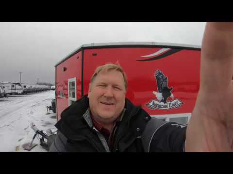 2020 Ice Castle 17' American Eagle Toy Hauler Fish House! - YouTube