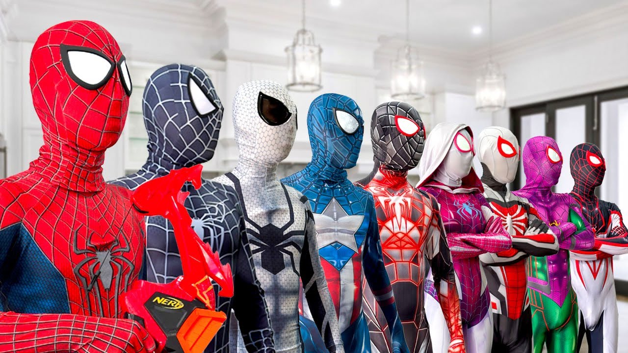 What If Many SPIDER-MAN in 1 HOUSE...?? || SPIDER-MAN's Story New ...