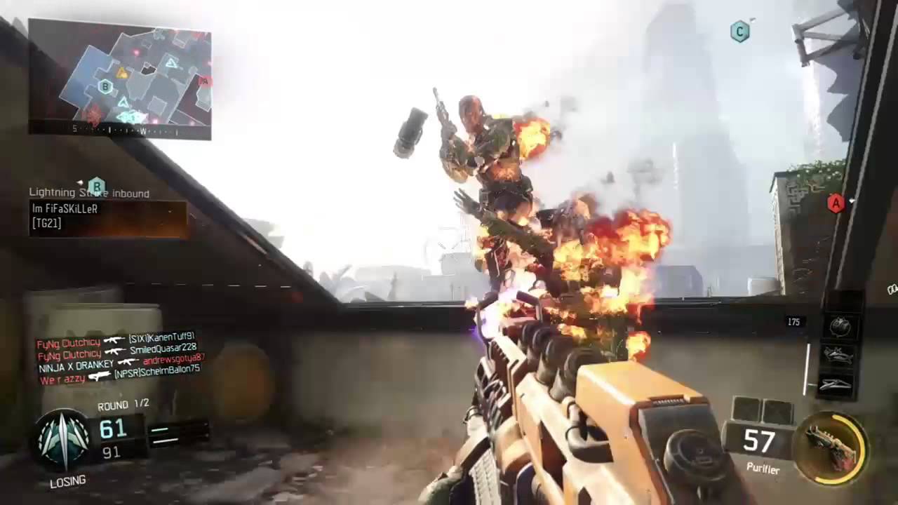 Black ops 3 EPIC 7-man Purifier multikill - YouTube