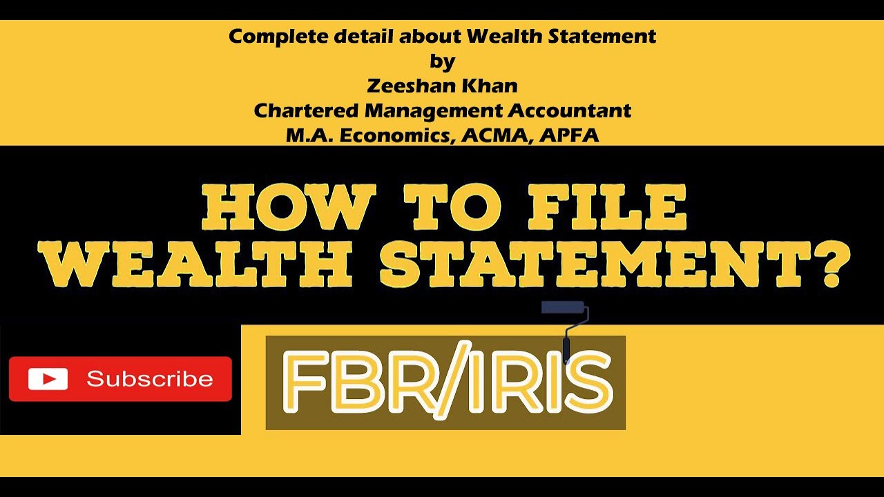 Wealth Statement in Income Tax Returns - How to Make Wealth Statement ...
